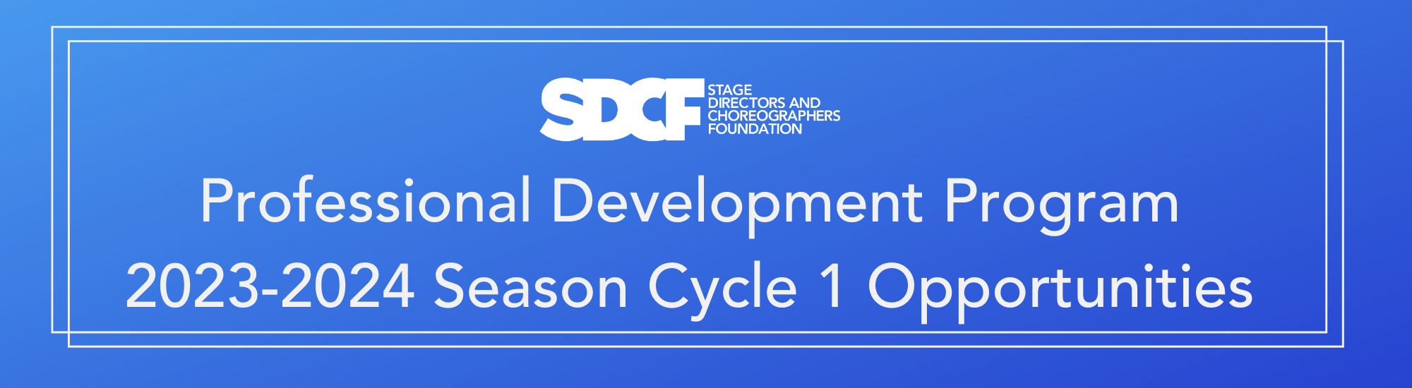 Professional Development Program 2023-2024: Season Cycle 1 ...